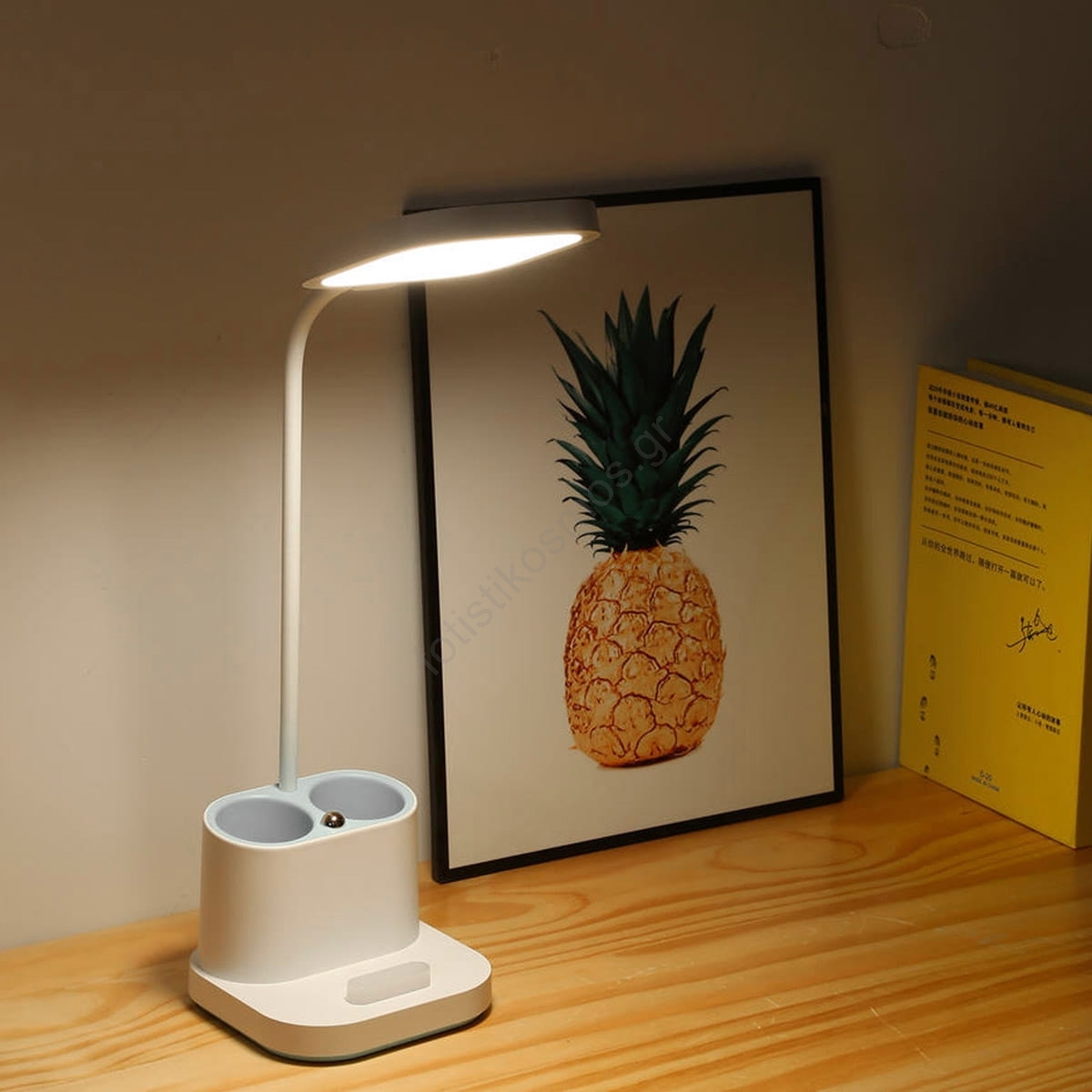 Επιτραπέζιο φωτιστικό LED Dimmable με θήκη, power bank και φορτιστή LED ...