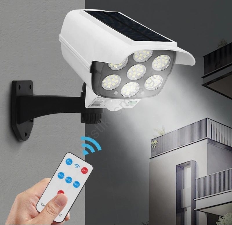 Ηλιακό φωτιστικό τοίχου LED με αισθητήρα KAMERA LED/1W/3,7V IP44 + RC ...