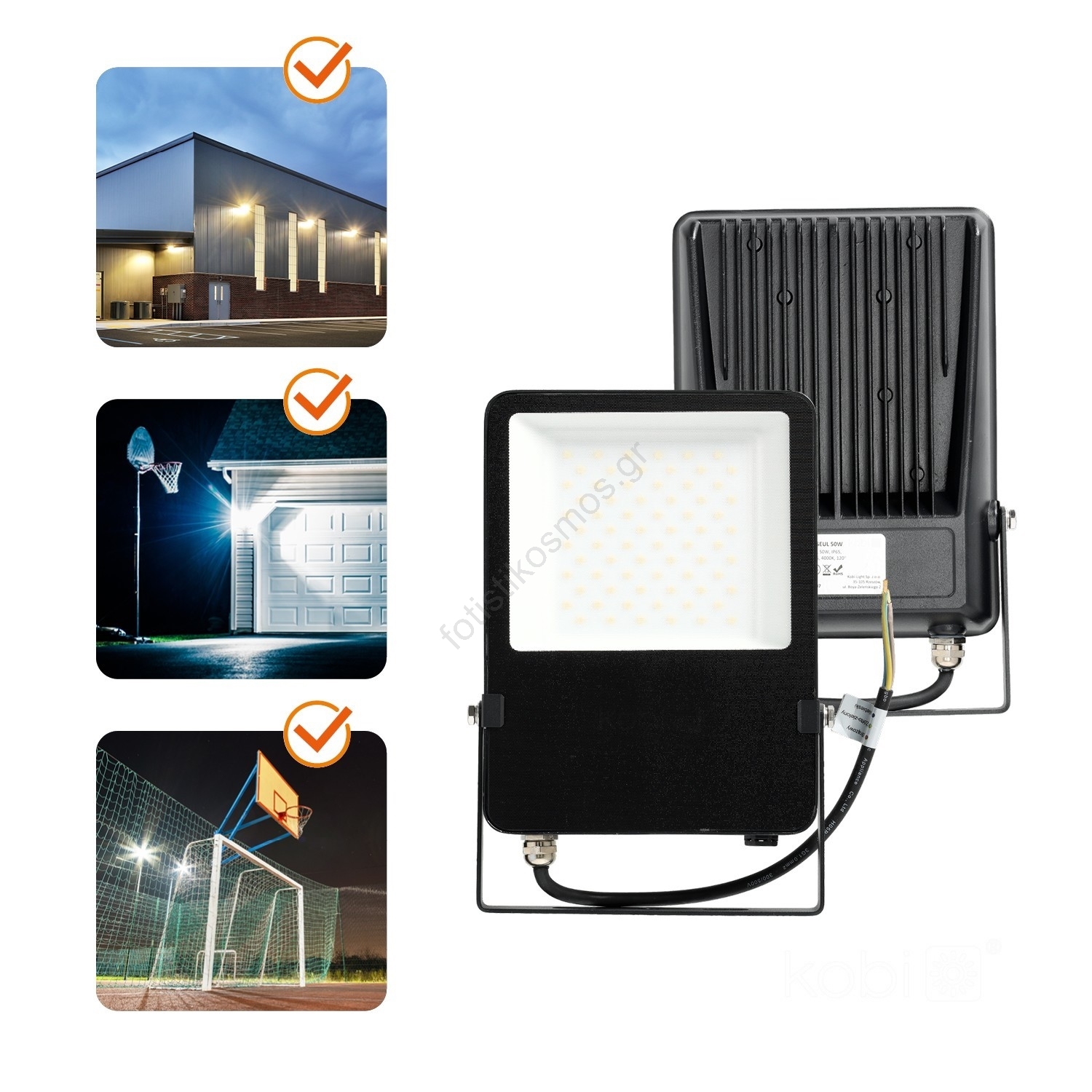 Προβολέας εξωτερικού χώρου LED LED/100W/230V 4000K 13000 lm IP65 IK06 ...