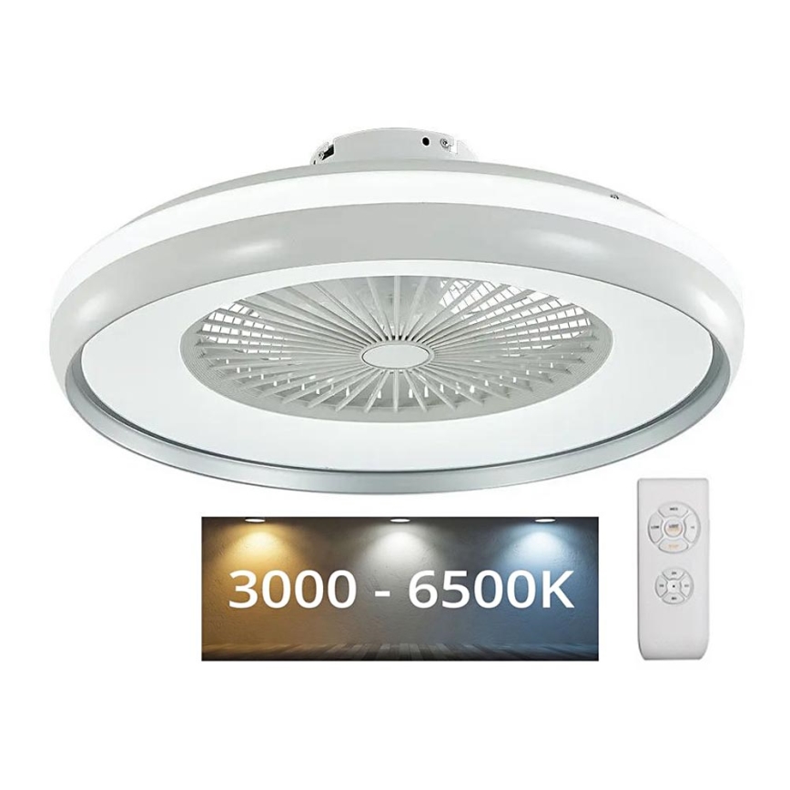 Φωτιστικό οροφής LED με ανεμιστήρα LED/32W/230V γκρι + RC | Fotisti kosmos