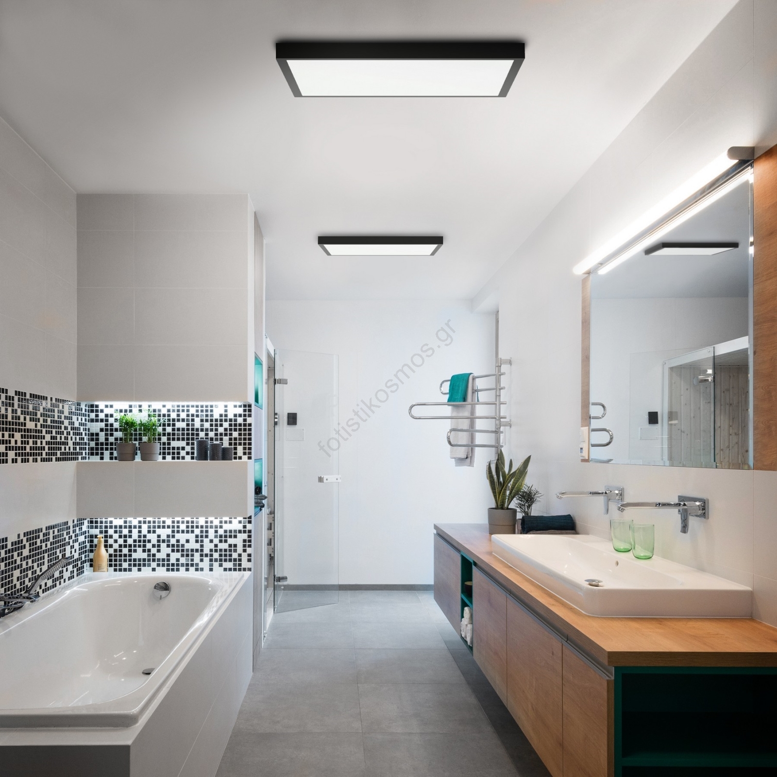 Brilagi - Φωτιστικό οροφής μπάνιου LED FRAME LED/50W/230V 60x60 cm IP44 ...