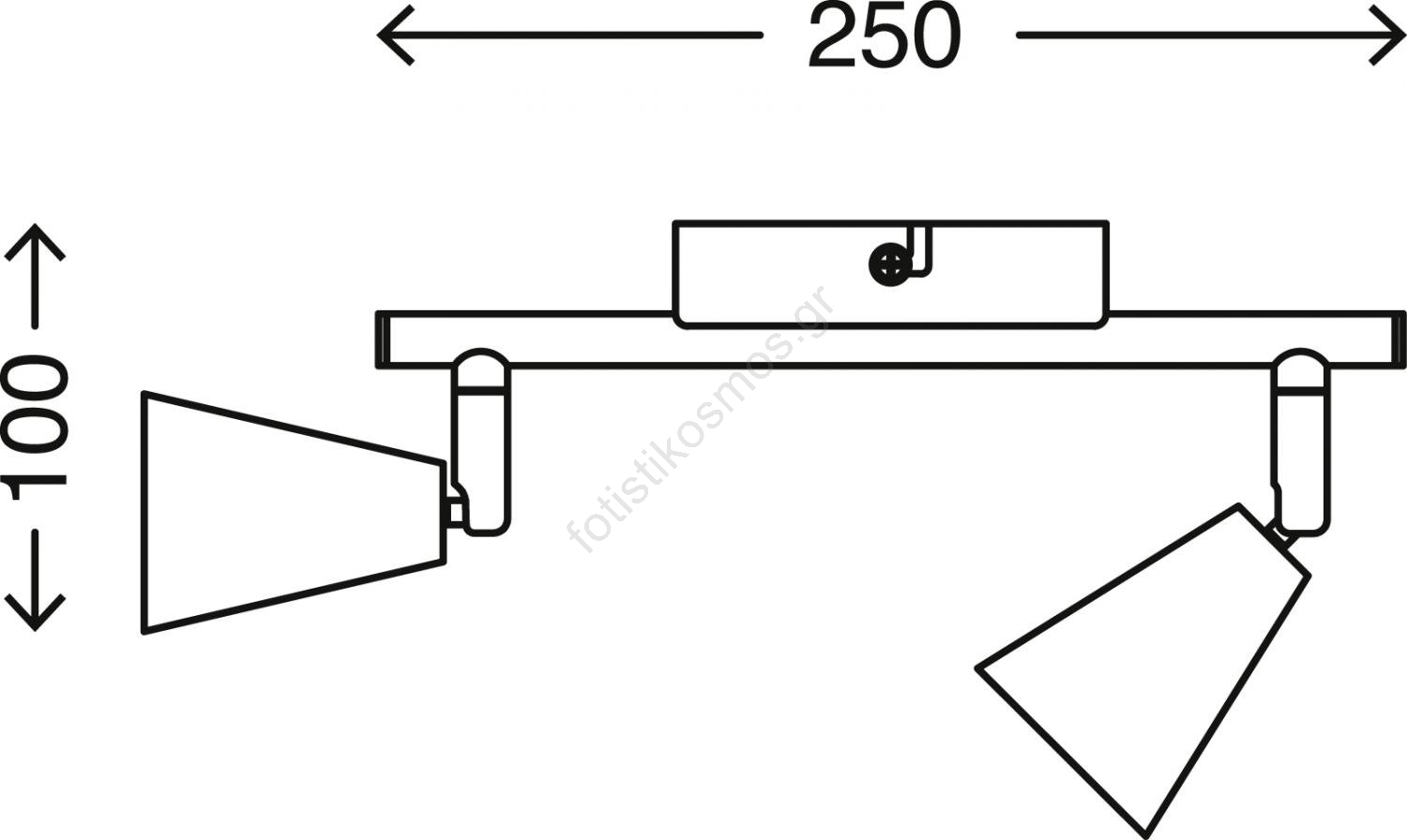 Briloner 2849-027 - LED Σποτ GOLD BASIC 2xGU10/5W/230V | Fotisti kosmos