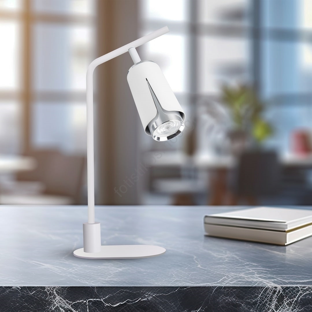 Eπιτραπέζια λάμπα ΛΟΥΛΟΥΔΙΑ 1xGU10/8W/230V λευκό | Fotisti kosmos