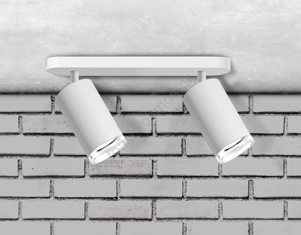 Φωτιστικό σποτ μπάνιου TURYN 2xGU10/10W/230V IP44 λευκό | Fotisti kosmos