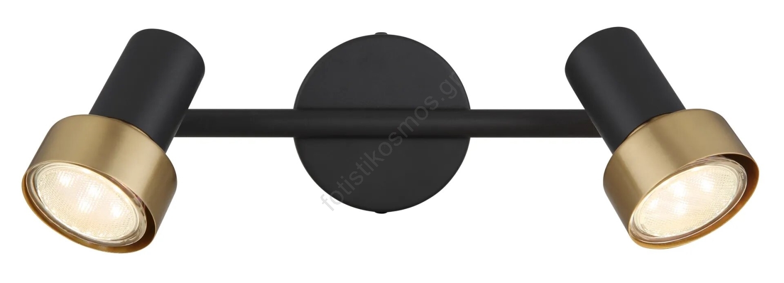 Globo 57917-2G - Φωτιστικό σποτ MASON 2xGU10/25W/230V μαύρο/χρυσό ...