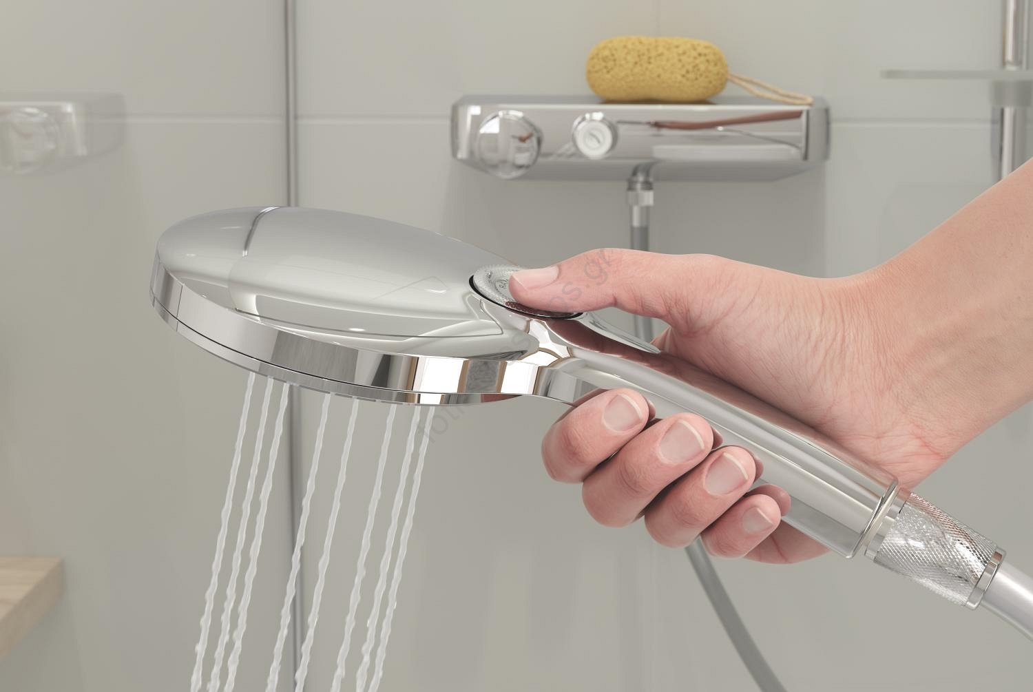 GROHE 26546000 - Σετ ντους RAINSHOWER SMARTACTIVE 600 mm σε γυαλιστερό ...