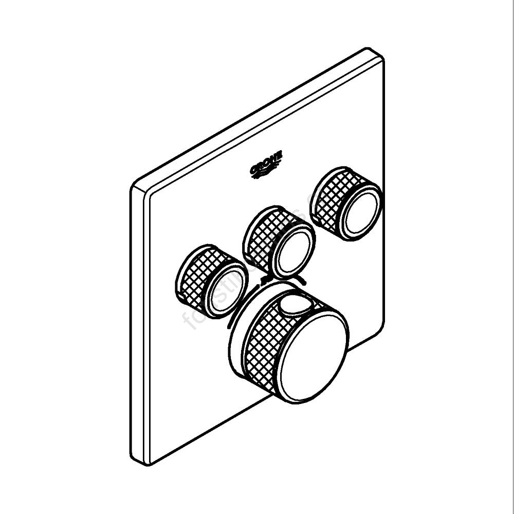 GROHE 29126AL0 - Θερμοστάτης GROHTHERM SMARTCONTROL 158 × 158 mm ...