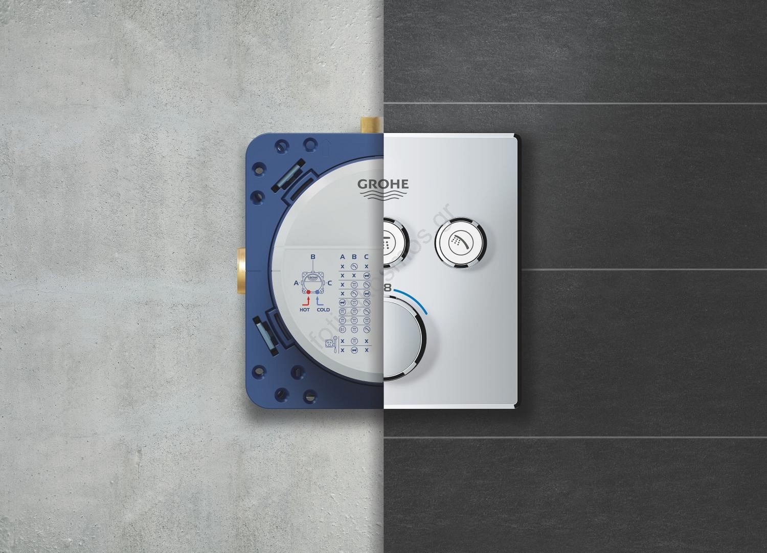 GROHE 35600000 - Καθολικό εντοιχιζόμενο σώμα RAPIDO SMARTBOX DN 15 ...