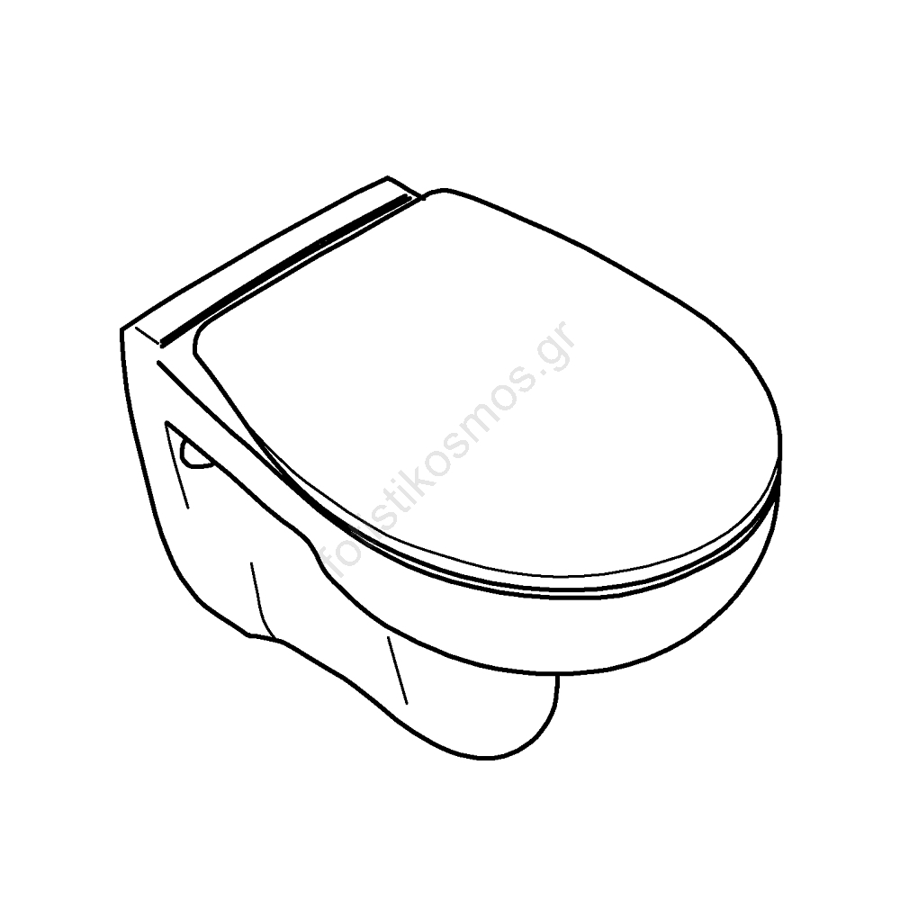GROHE 39351000 - Επιτοίχιο WC BAU CERAMIC 53,1 × 36,8 × 36,3 cm ...