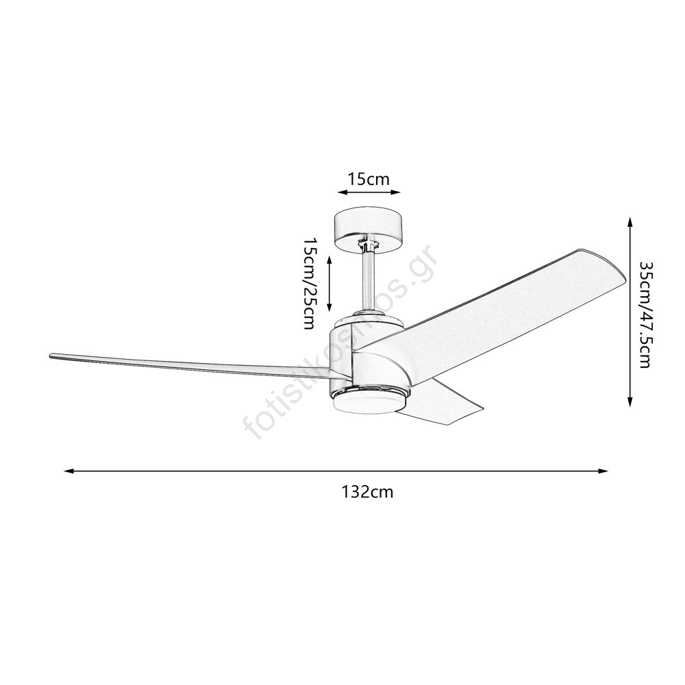 Immax NEO 07281L - LED+CCT ρυθμιζόμενος ανεμιστήρας οροφής BEAUTY 18W ...