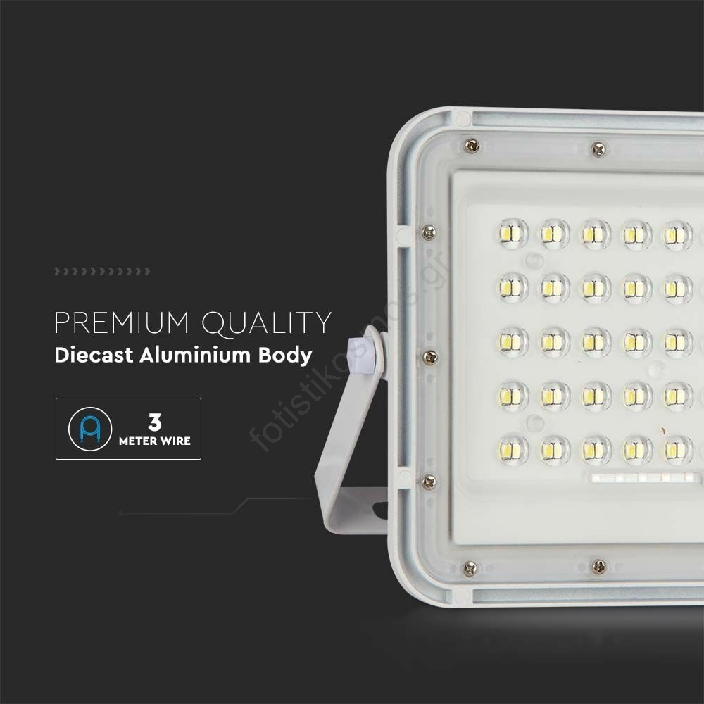 LED ηλιακός προβολέας εξωτερικού χώρου LED/15W/3,2V IP65 6400K λευκό ...