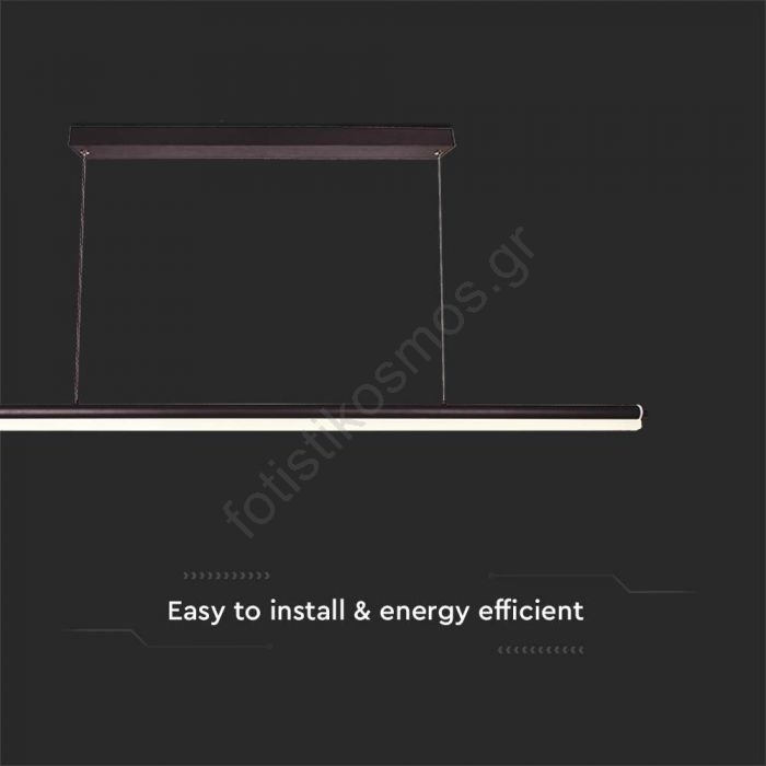 LED Κρεμαστό φωτιστικό οροφής LED/23W/230V 4000K 120 cm μαύρο | Fotisti ...