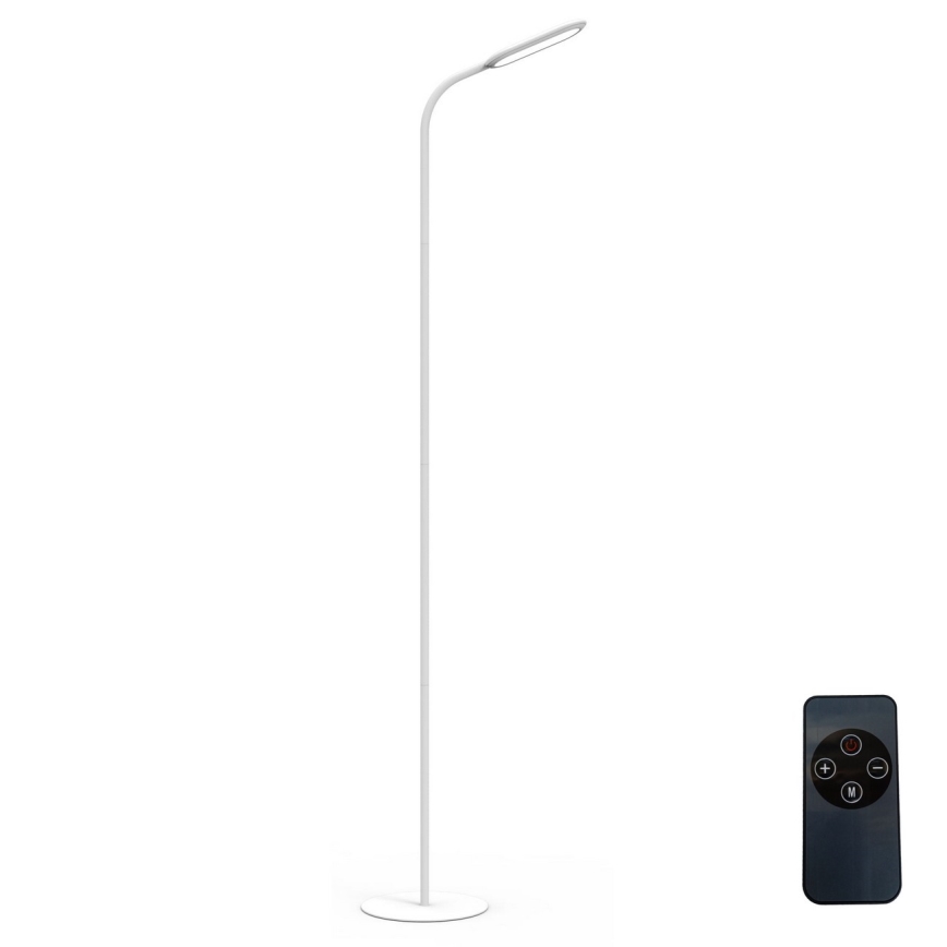 LED Dimmable φωτιστικό δαπέδου LED/10W/230V 3000/4000/6000K λευκό + RC ...
