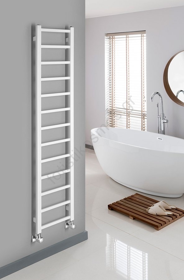 Sapho - Θερμαντικό σώμα μπάνιου METRO LIGHT 276W 30x150 cm λευκό ...
