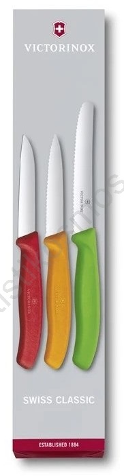 Victorinox - Σετ μαχαιριών κουζίνας για λαχανικά 3 τμχ mix χρωμάτων ...